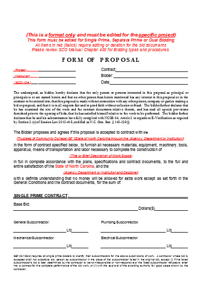 FREE 50+ Construction Forms in PDF | MS Word