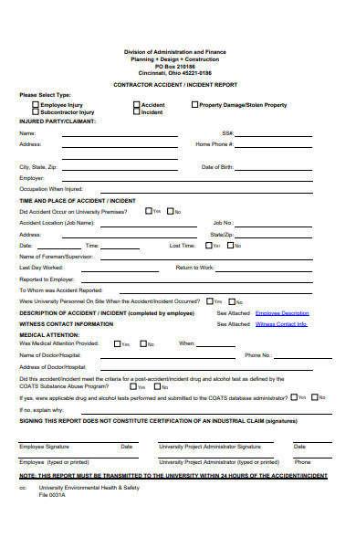 FREE 50+ Construction Forms in PDF | MS Word