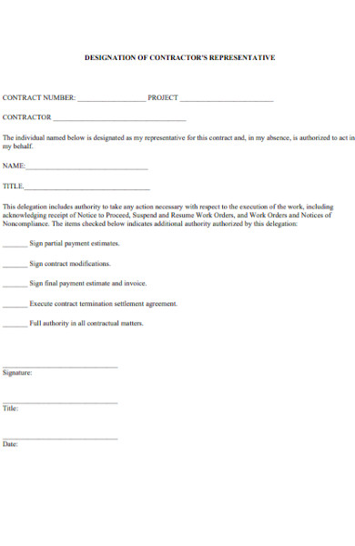FREE 44+ Representative Forms in PDF | MS Word