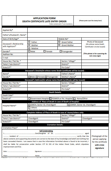 FREE 54+ Death Form Samples, PDF, MS Word, Google Docs