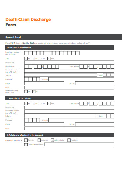 FREE 54+ Death Form Samples, PDF, MS Word, Google Docs