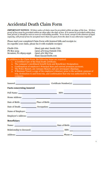 FREE 54+ Death Form Samples, PDF, MS Word, Google Docs