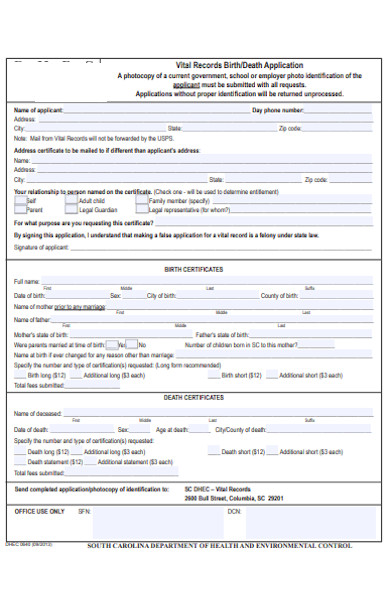 FREE 54+ Death Form Samples, PDF, MS Word, Google Docs