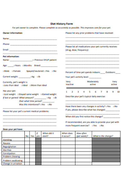 FREE 55+ Fillable Forms in PDF | MS Word | Excel