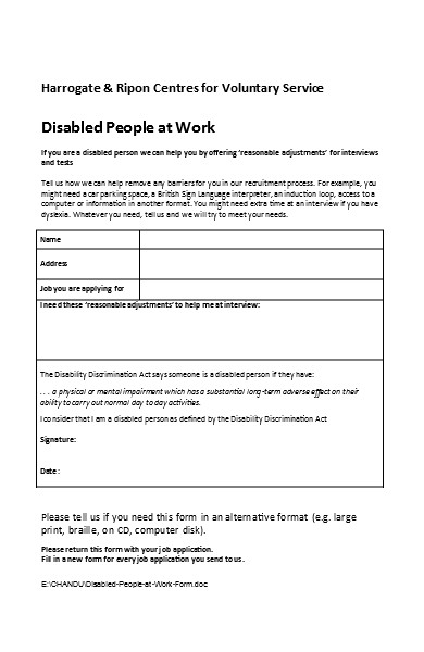 FREE 50+ Work Forms in PDF | MS Word