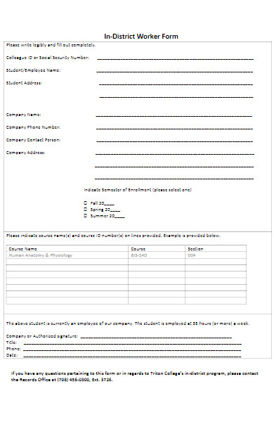 FREE 50+ Worker Forms Download – How to Create Guide, Tips