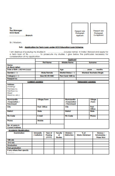 FREE 55+ Loan Forms in PDF | MS Word | Excel
