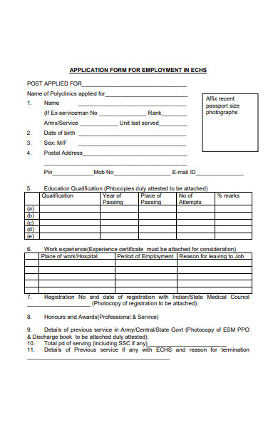 FREE 53+ Printable Forms in PDF | MS Word | Excel