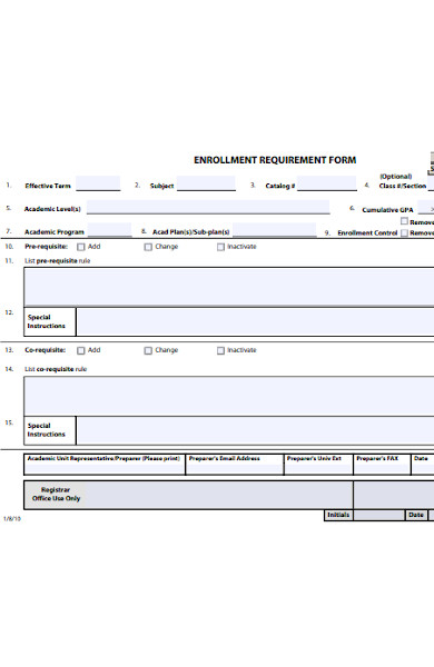 FREE 31+ Requirement Forms in PDF | MS Word | Excel