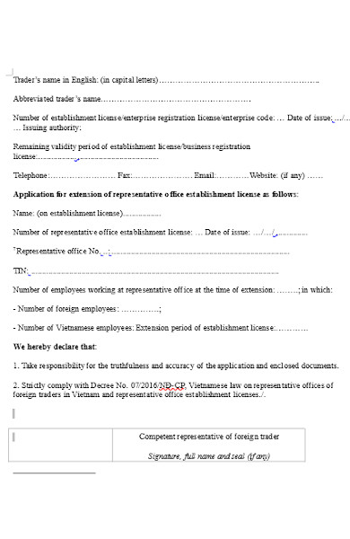 FREE 44+ Representative Forms in PDF | MS Word