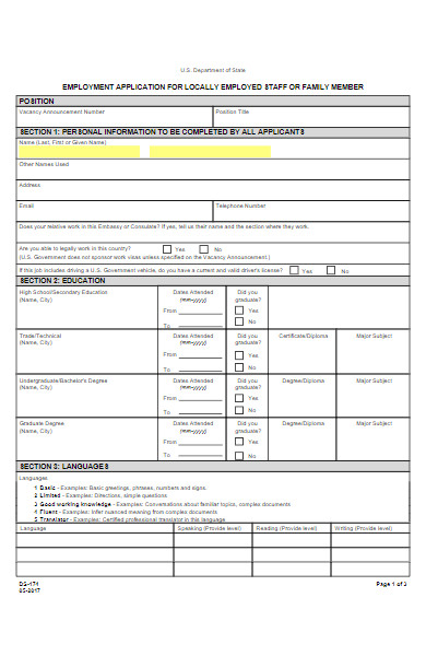 FREE 50+ Job Forms Download – How to Create Guide, Tips