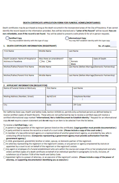 FREE 51+ Funeral Forms in PDF | MS Word