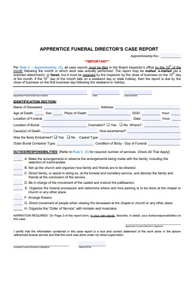 FREE 51+ Funeral Forms in PDF | MS Word