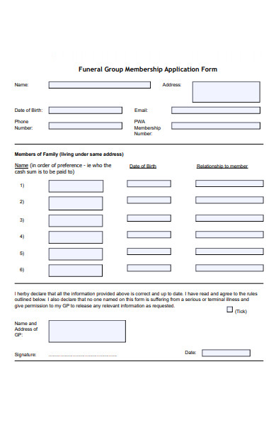 FREE 51+ Funeral Forms in PDF | MS Word