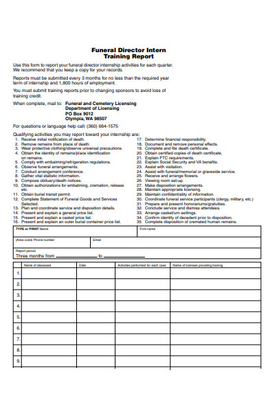 FREE 51+ Funeral Forms in PDF | MS Word