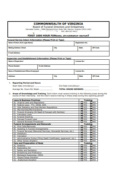 FREE 51+ Funeral Forms in PDF | MS Word
