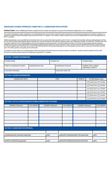 FREE 53+ Graduate Forms in PDF | MS Word | Excel