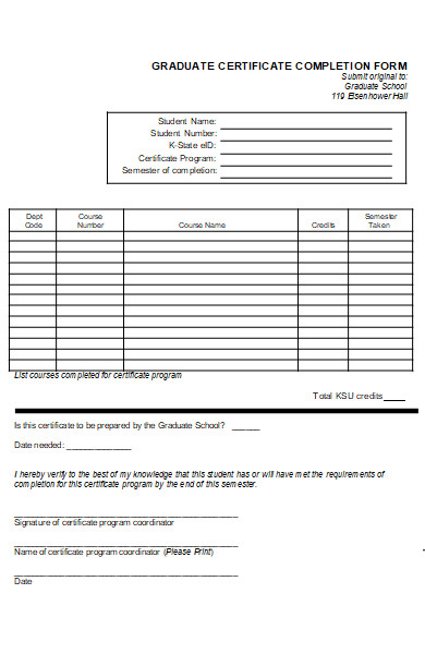 FREE 53+ Graduate Forms in PDF | MS Word | Excel