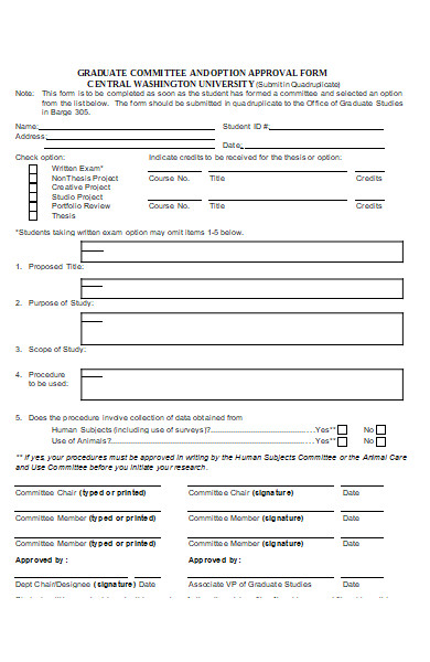 FREE 53+ Graduate Forms in PDF | MS Word | Excel