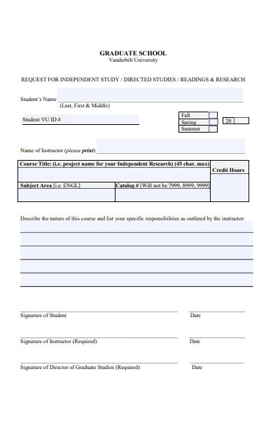 FREE 53+ Graduate Forms in PDF | MS Word | Excel