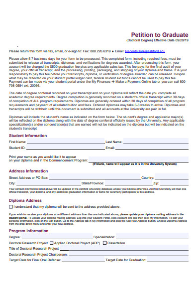 FREE 53+ Graduate Forms in PDF | MS Word | Excel