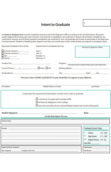 FREE 53+ Graduate Forms in PDF | MS Word | Excel