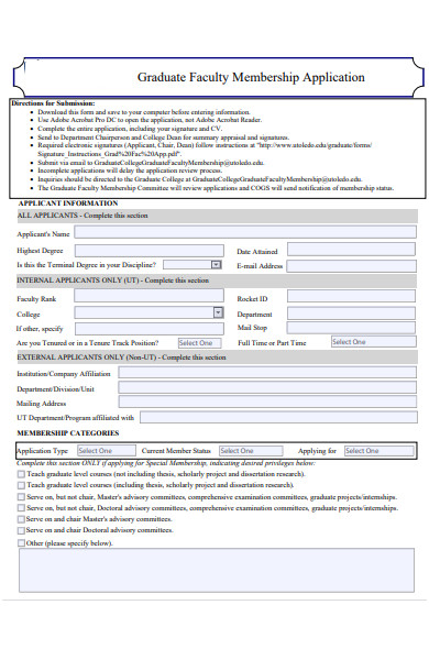 FREE 53+ Graduate Forms in PDF | MS Word | Excel