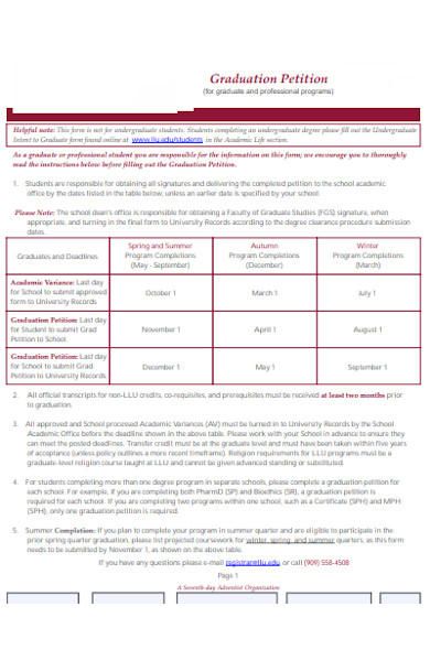 FREE 53+ Graduate Forms in PDF | MS Word | Excel