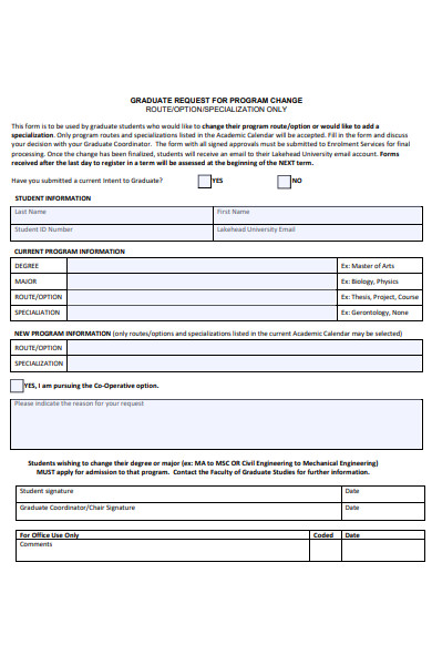 FREE 53+ Graduate Forms in PDF | MS Word | Excel