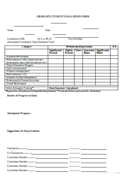 FREE 53+ Graduate Forms in PDF | MS Word | Excel