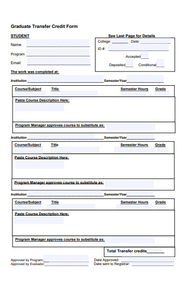 FREE 53+ Graduate Forms in PDF | MS Word | Excel