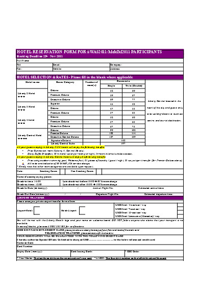 FREE 53+ Printable Forms in PDF | MS Word | Excel