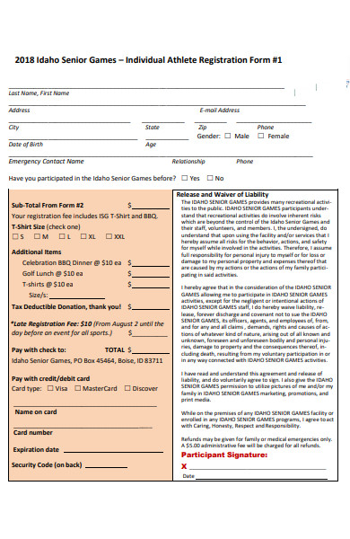 FREE 51+ Athlete Forms in PDF | MS Word