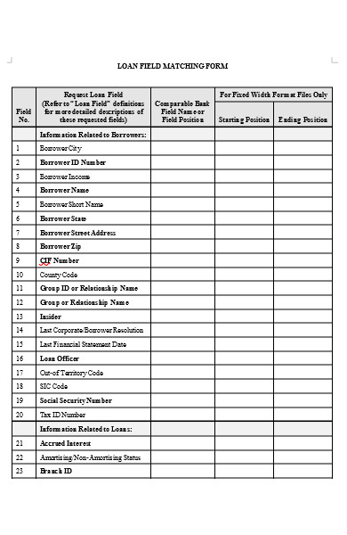 FREE 55+ Loan Forms in PDF | MS Word | Excel