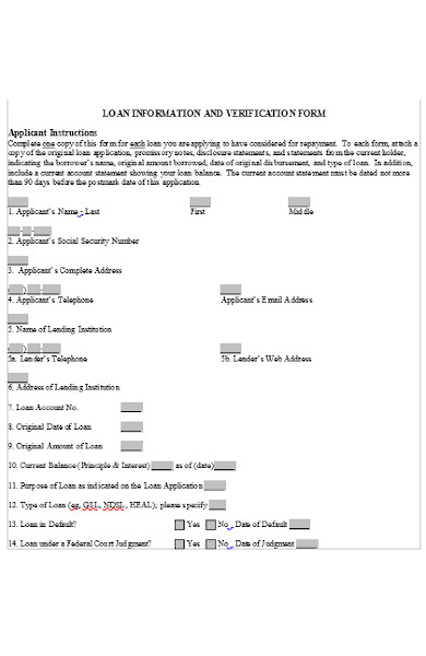 FREE 55+ Loan Forms in PDF | MS Word | Excel
