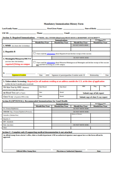 FREE 49+ History Forms in PDF | Ms Word | Excel