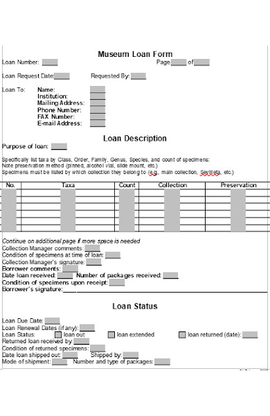 FREE 55+ Loan Forms in PDF | MS Word | Excel