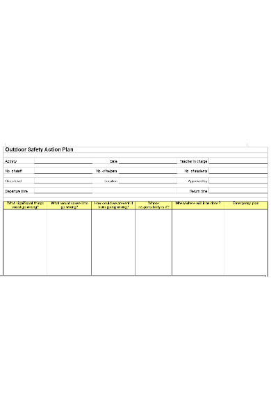 FREE 51+ Plan Forms in PDF | MS Word | Excel