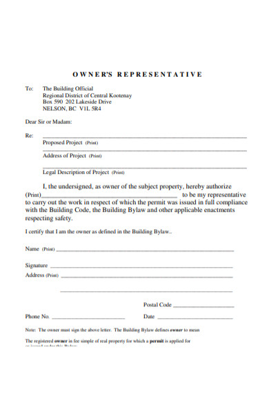 FREE 44+ Representative Forms in PDF | MS Word