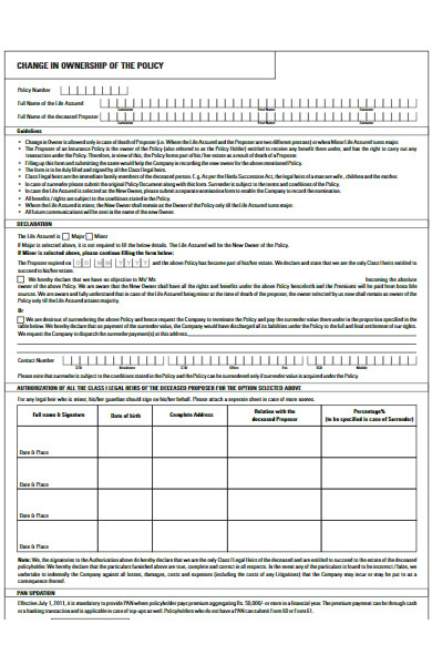 FREE 50+ Policy Forms Download – How to Create Guide, Tips