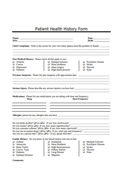 FREE 49+ History Forms in PDF | Ms Word | Excel