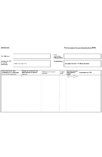 FREE 51+ Plan Forms in PDF | MS Word | Excel