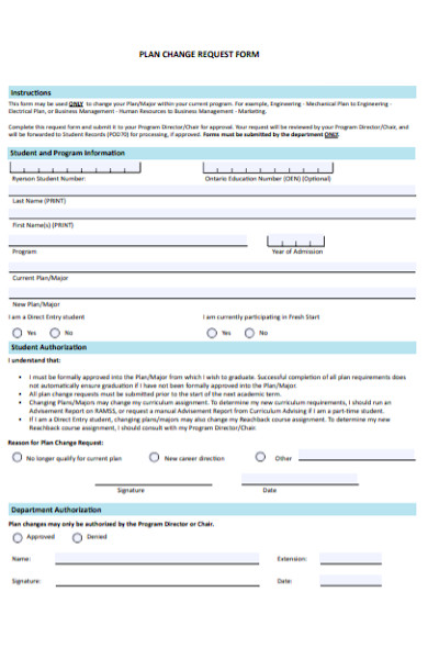FREE 51+ Plan Forms in PDF | MS Word | Excel