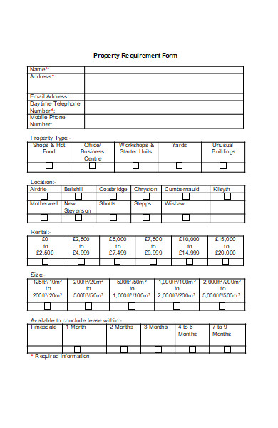 FREE 31+ Requirement Forms in PDF | MS Word | Excel