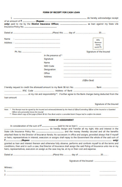 FREE 55+ Loan Forms in PDF | MS Word | Excel