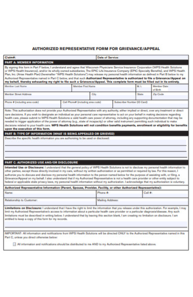FREE 44+ Representative Forms in PDF | MS Word