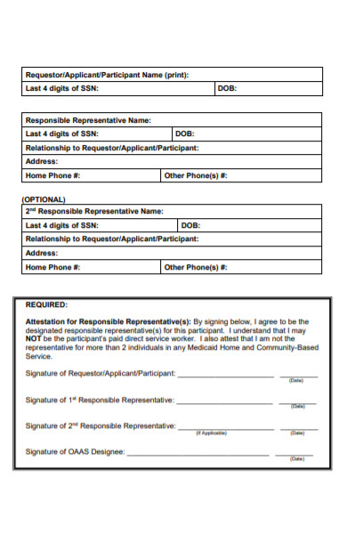 FREE 44+ Representative Forms in PDF | MS Word