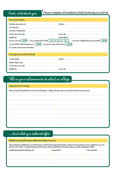 FREE 50+ Job Forms Download – How to Create Guide, Tips