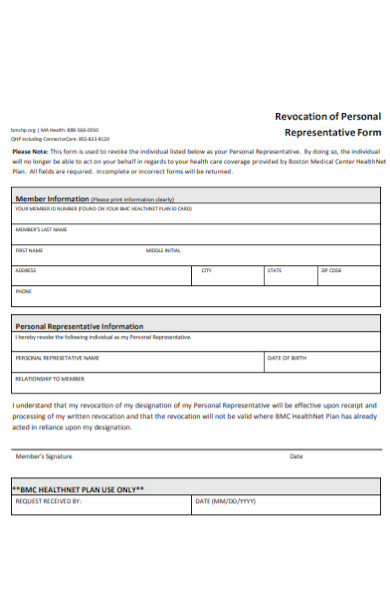 FREE 44+ Representative Forms in PDF | MS Word