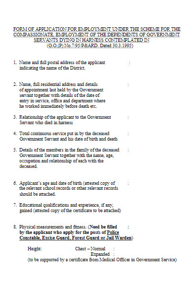 FREE 50+ Job Forms Download – How to Create Guide, Tips